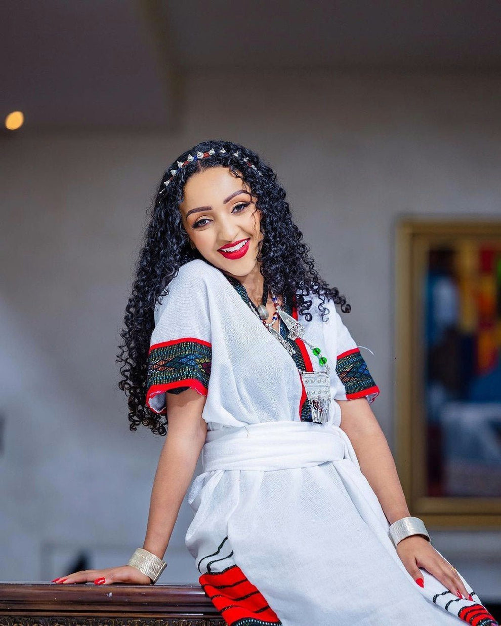 Kemise Oromo Dress Red Design Oromo Cultural Dress Oromo Traditional D ...