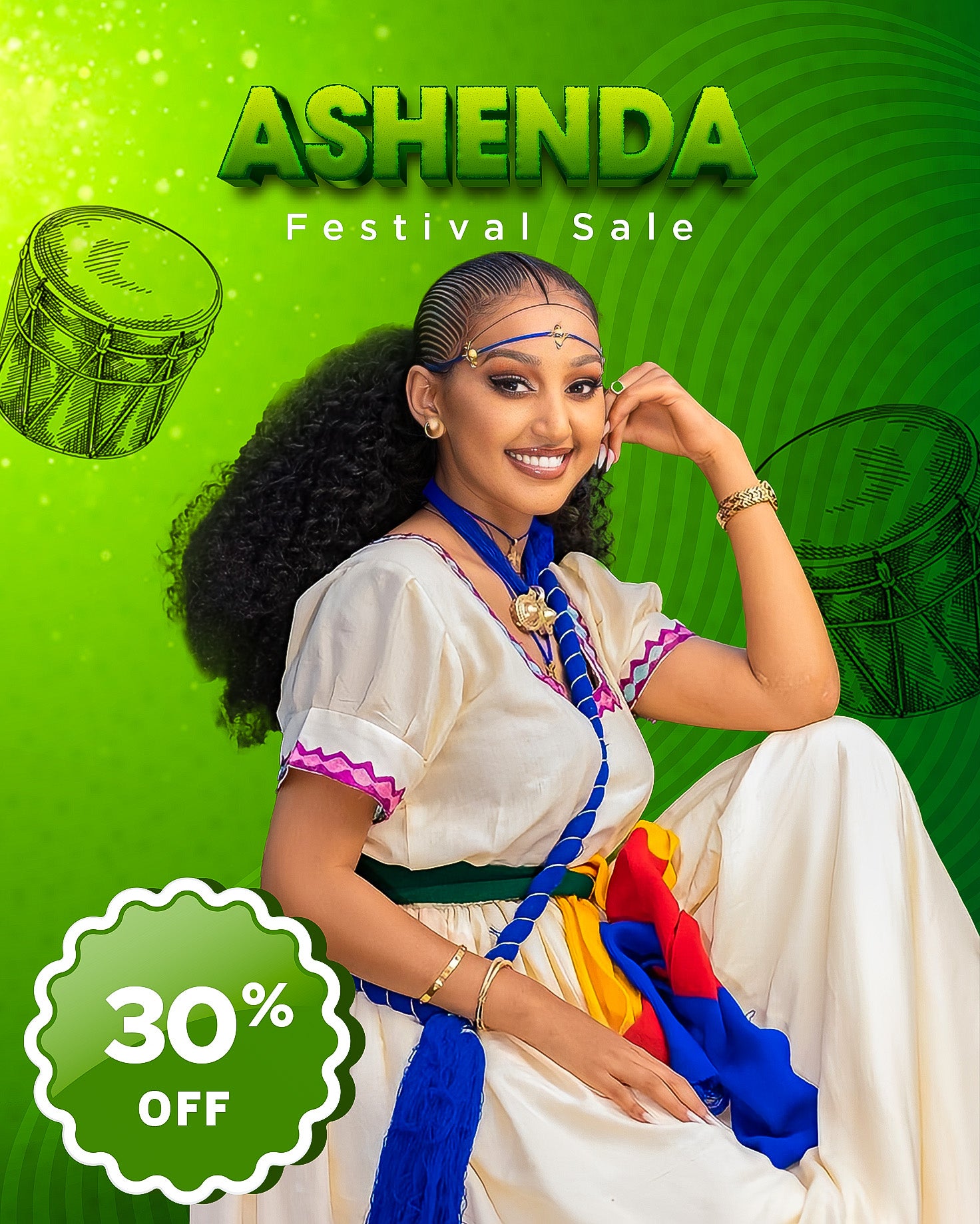 Exquisite Ashenda Dress for a Festive Look – TheEthiopianStore
