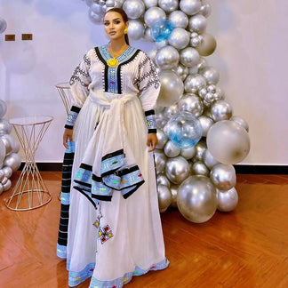 Beautiful Habesha Dress Handwoven Habesha Kemis Habesha Libs Eritrean ...