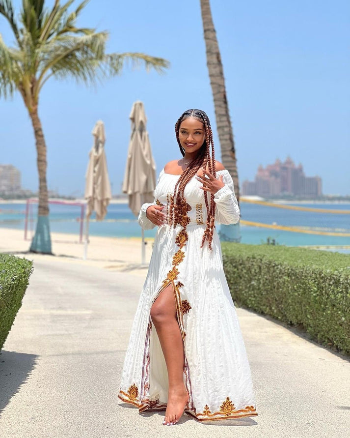 Simple Habesha Kemis Handwoven Habesha Dress Ethiopian Traditional Dre ...