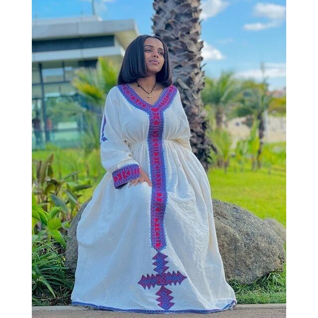 Modern Habesha Kemis Handwoven Habesha Libs Simple Habesha Dress Eritr ...