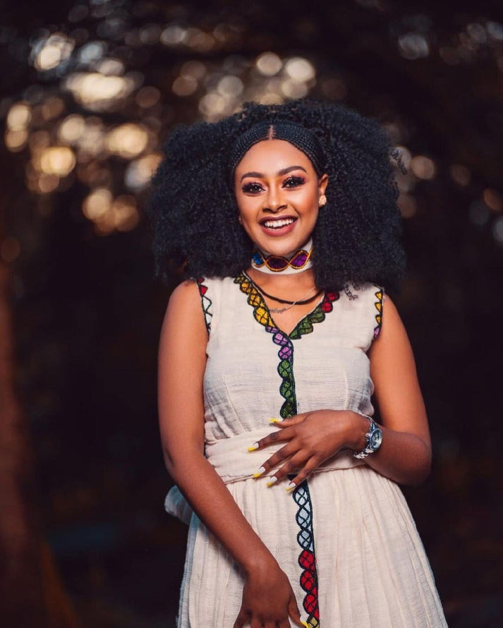 Simple Habesha Kemis For New Year Handwoven Habesha Libs Modern Habesh ...