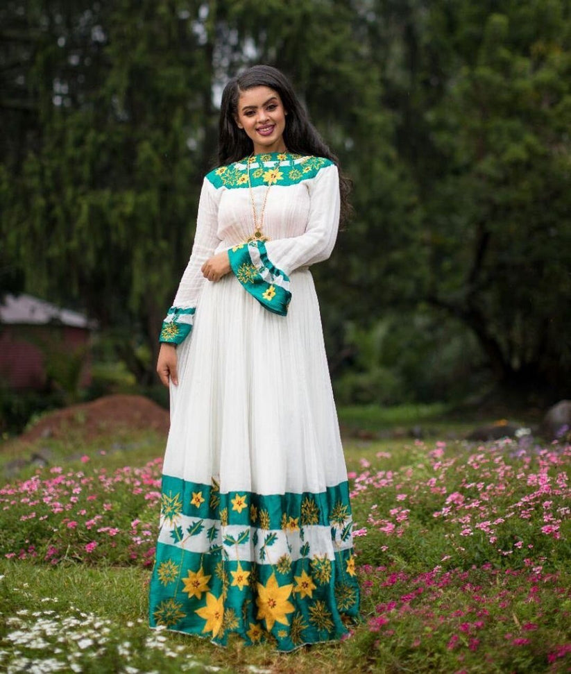 Modern Habesha Dress Handwoven Habesha Kemis Simple Habesha Libs Eritr ...