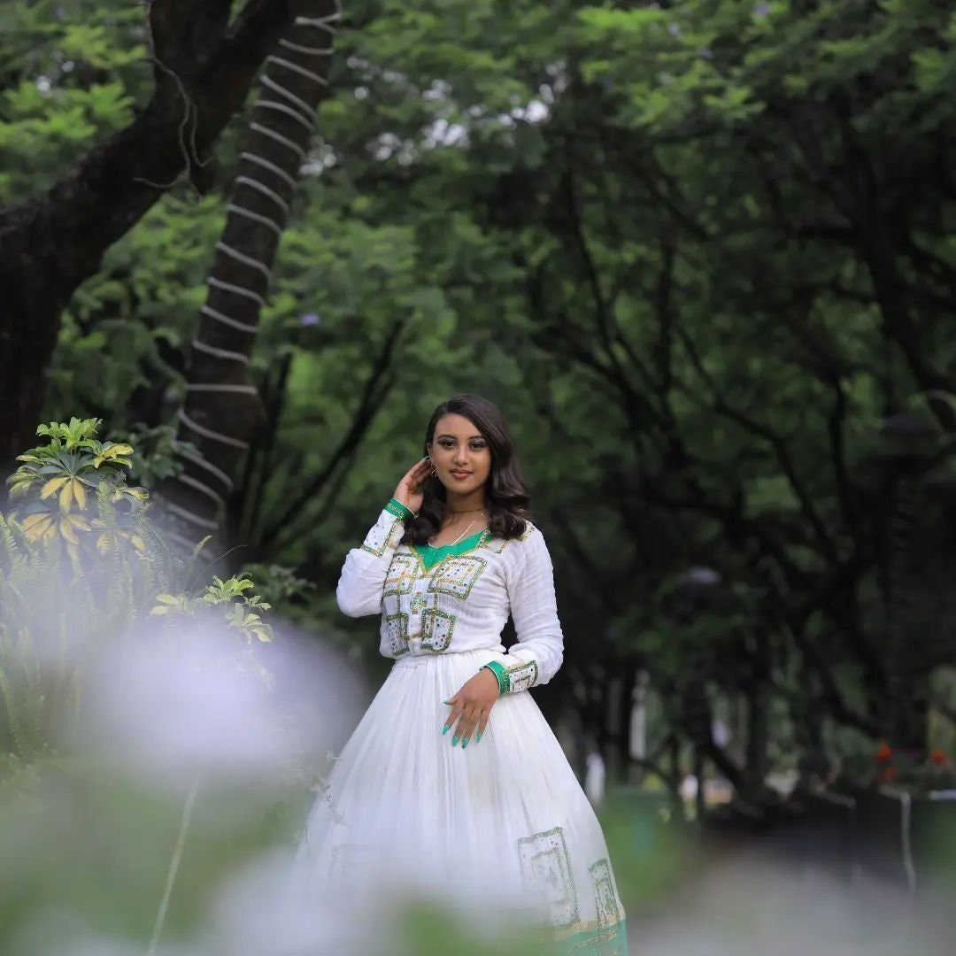 Beautiful Habesha Kemis Handwoven Habesha Libs Modern Habesha Dress Er ...