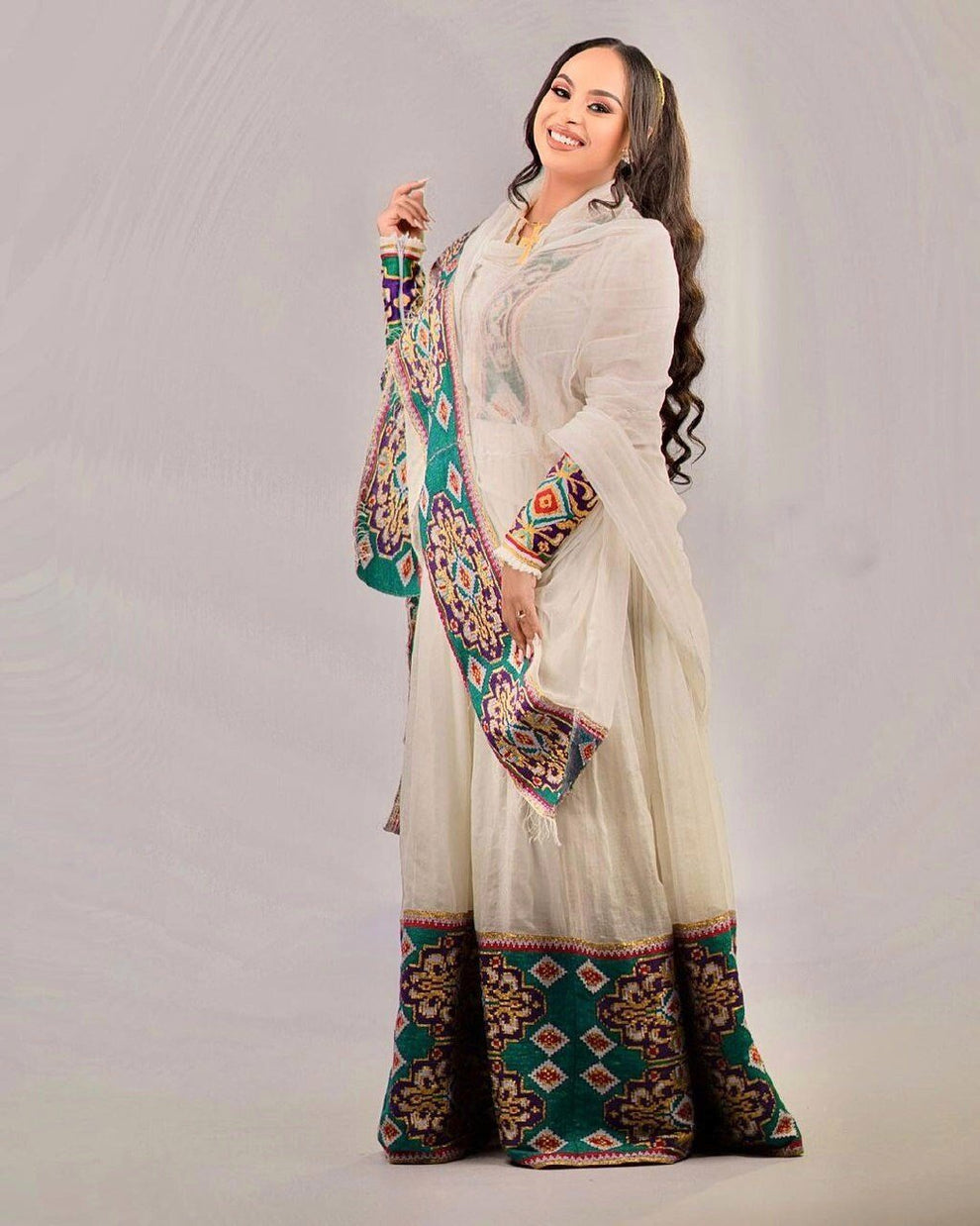 Detailed Pattern Habesha Dress Habesha Kemis Design Habesha Libs es001 ...