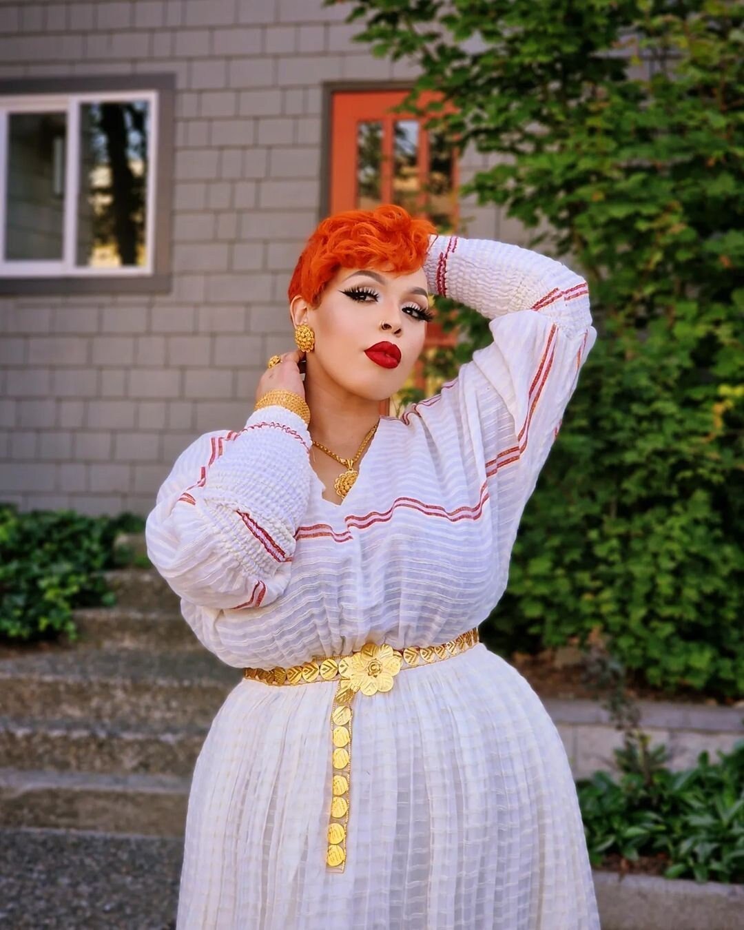 Pink Design Tilet Habesha Dress Handwoven Habesha Kemis Design Habesha ...