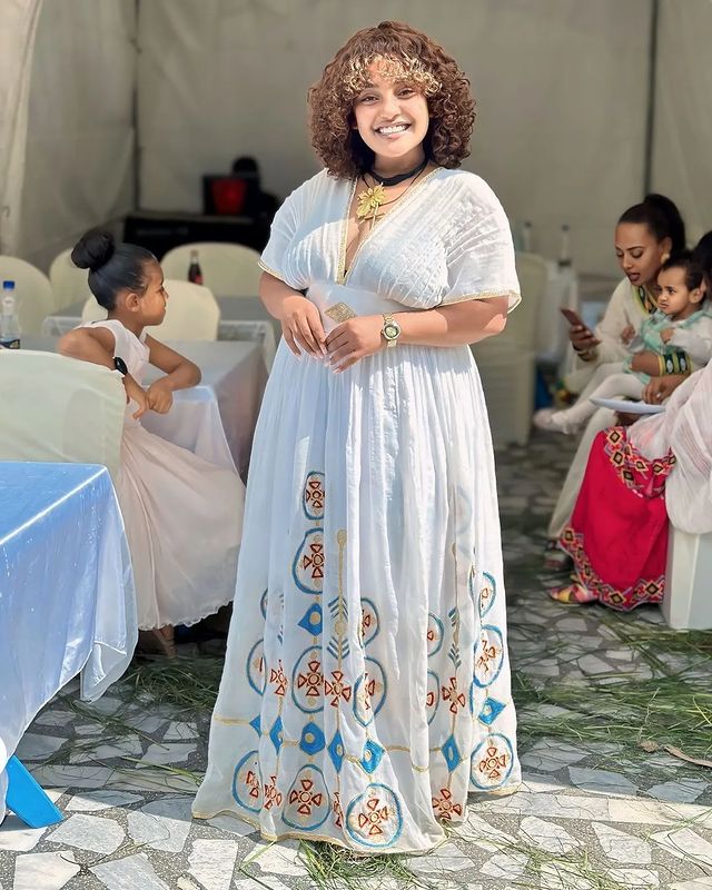 Modern Beautiful Habesha Dress Ethiopian Traditional Habesha Kemis ...