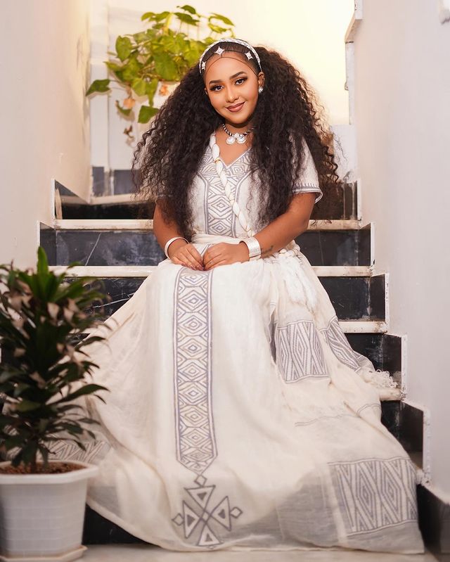 Light-Color Ashenda Dress Gorgeous Ethiopian Dress – TheEthiopianStore