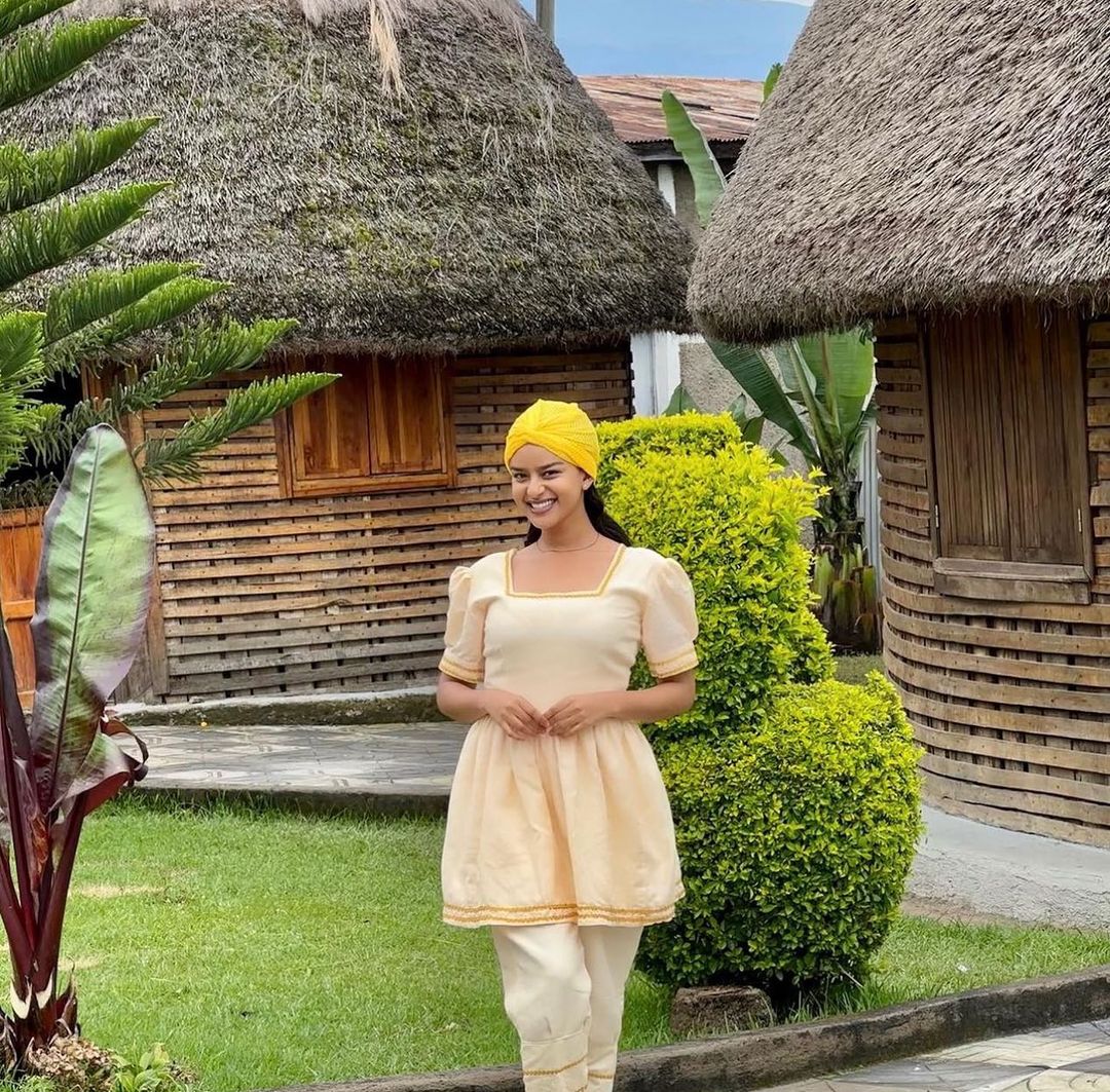 Gurage Cultural Dress with Pants Set Beautiful Traditional Ethiopian O – TheEthiopianStore