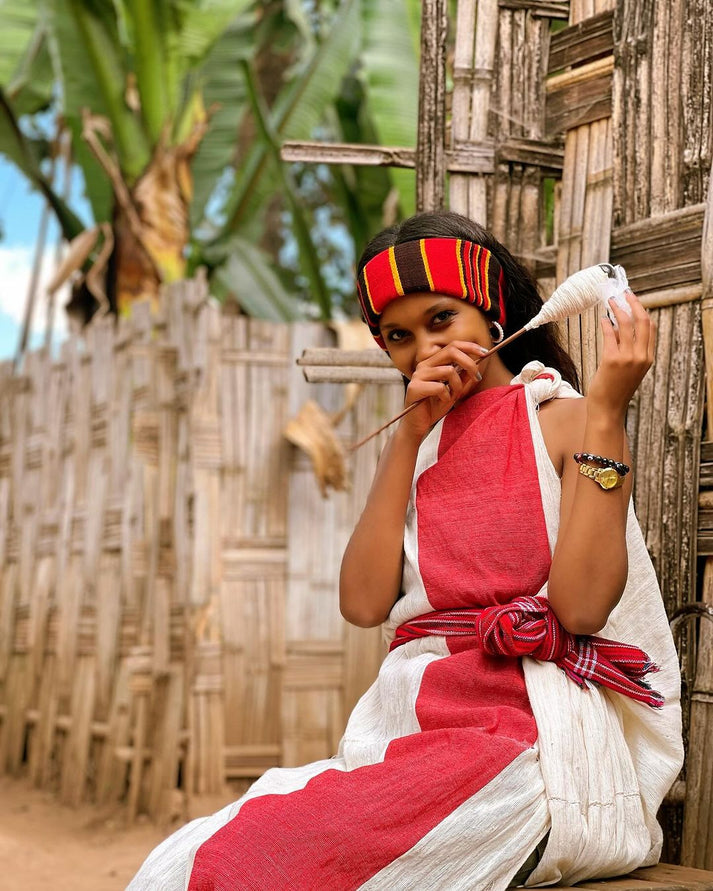 Gorgeous Wolayita Cultural Dress Stunning Colorful Traditional Style W ...