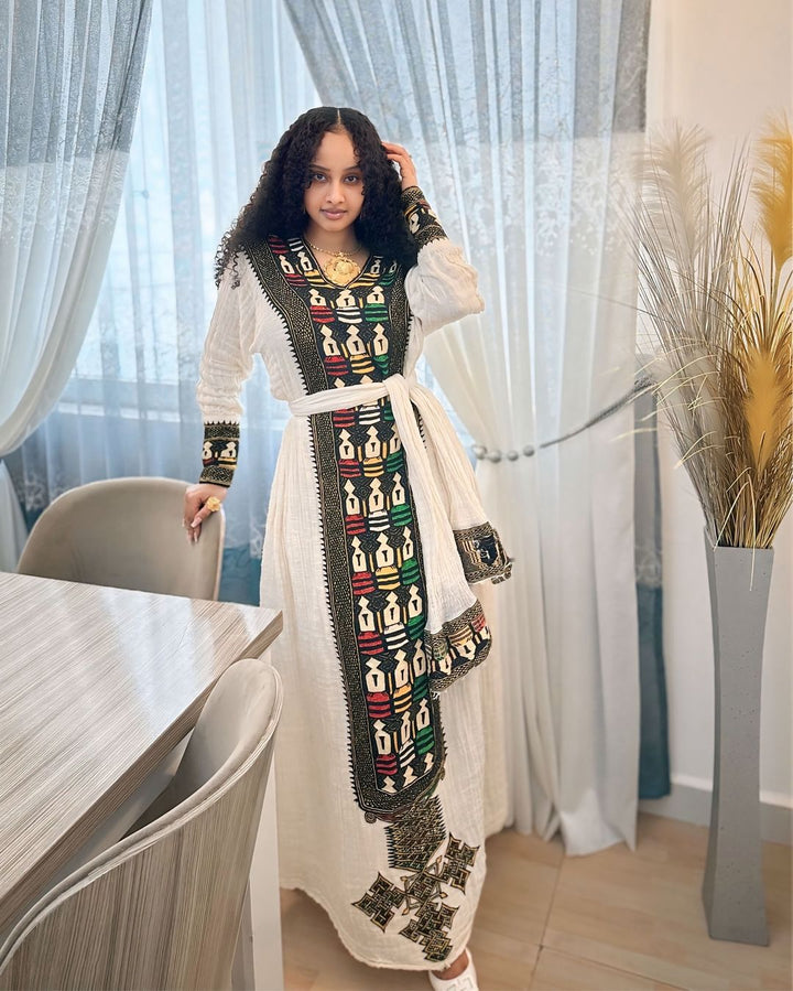 Beautiful habesha dress collections | handmade Ethiopian dresses ...