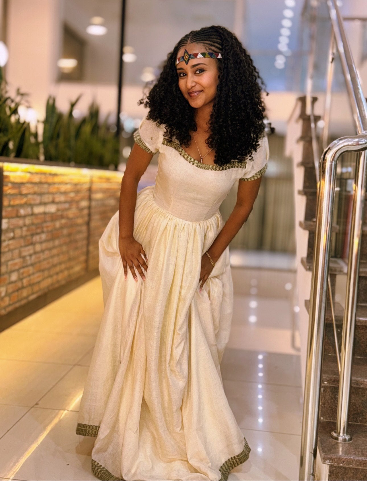 Simple Short Sleeve Habesha Dress Traditional Ethiopian Style ...